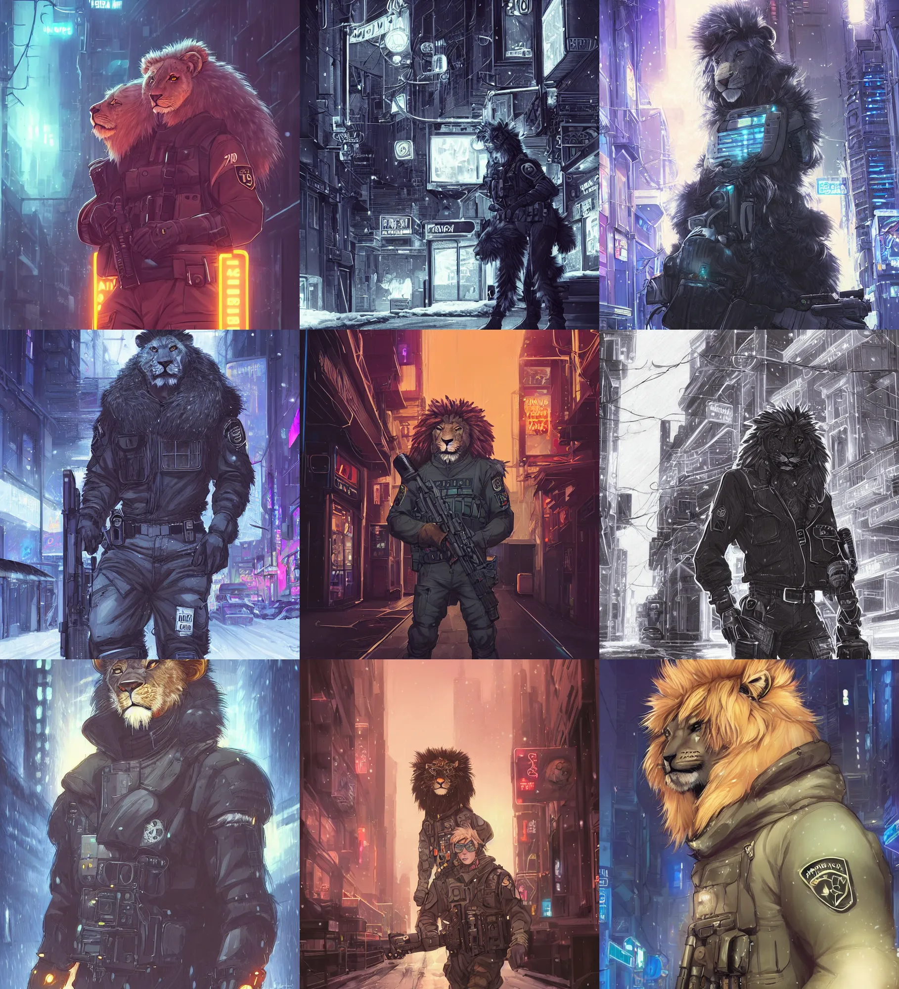 beautiful furry art portrait commission of a male | Stable Diffusion ...