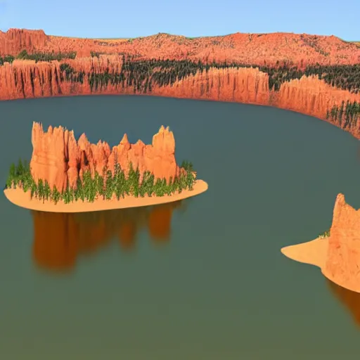 a lake and mountains, bryce 3 d | Stable Diffusion | OpenArt