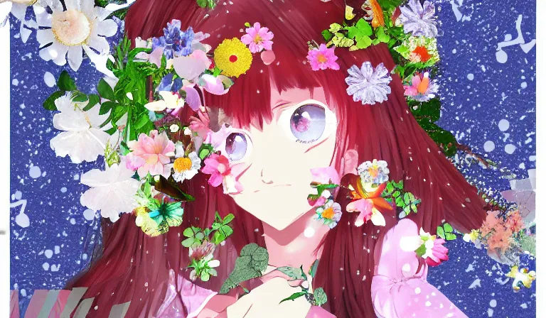 ill bring u flowers in the pouring rain, shojo, | Stable Diffusion ...