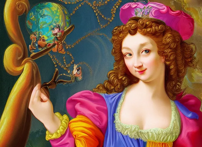 baroque rococo painting Disney's Prince Quasimodo Lisa | Stable ...