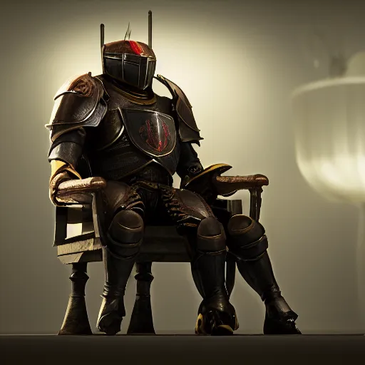a middle age knight sitting in front of a pc playing | Stable Diffusion ...