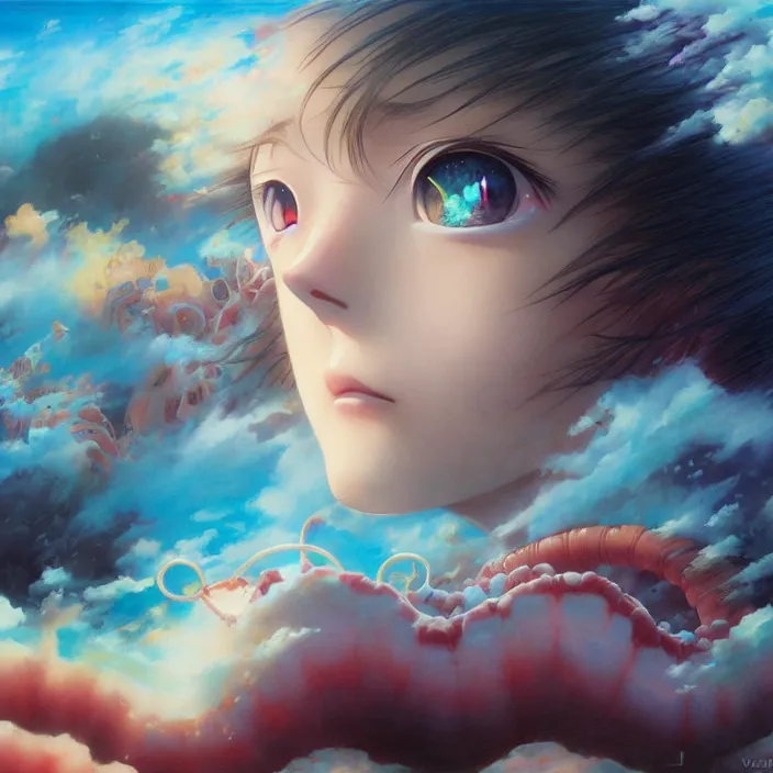 Close up Mamimi Samejima Iwakura Lain, LSD Dream | Stable Diffusion ...