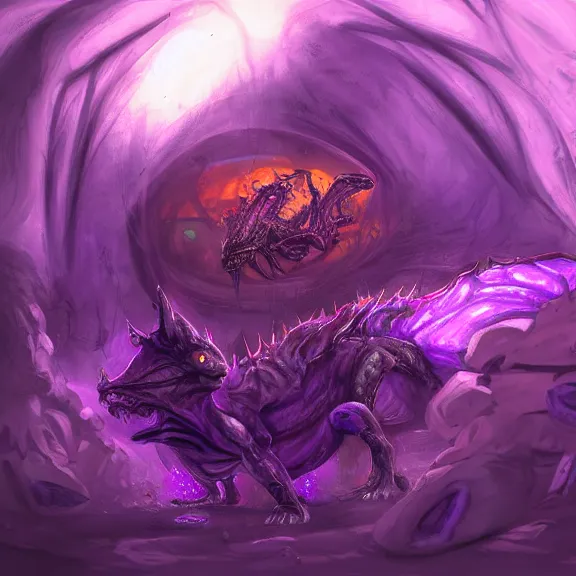 inside a cavernous stomach, the walls purple and | Stable Diffusion ...