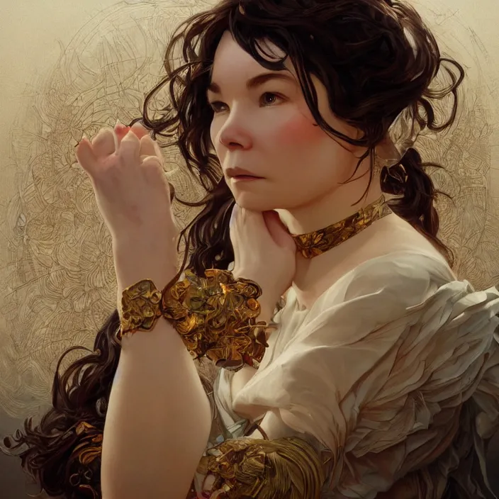 bjork, intricate, highly detailed, digital painting, | Stable Diffusion ...