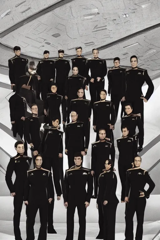 evil only human star fleet officers dressed in all | Stable Diffusion | OpenArt