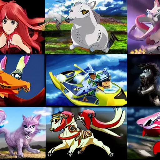 racing fantasy animals, anime style | Stable Diffusion | OpenArt