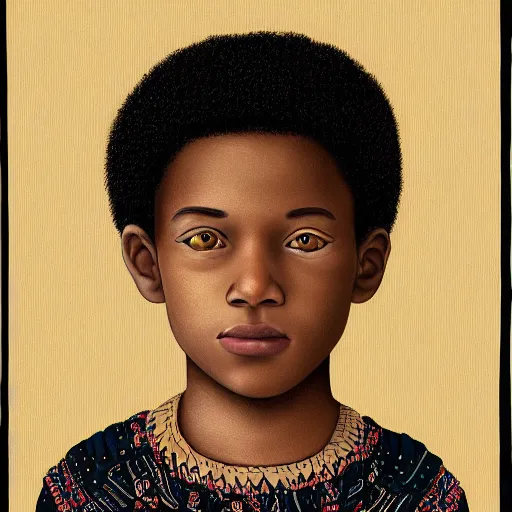 a portrait of a black boy, 8 k highly detailed and | Stable Diffusion ...
