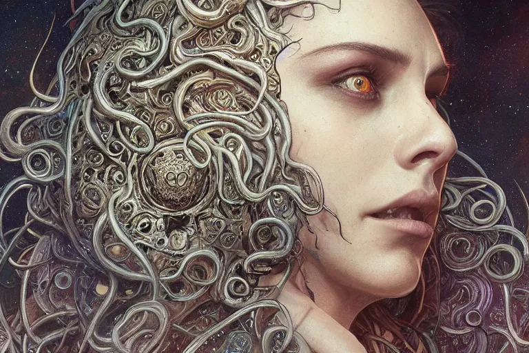 a lovecraftian portrait of cthulhu face of cosmic | Stable Diffusion ...