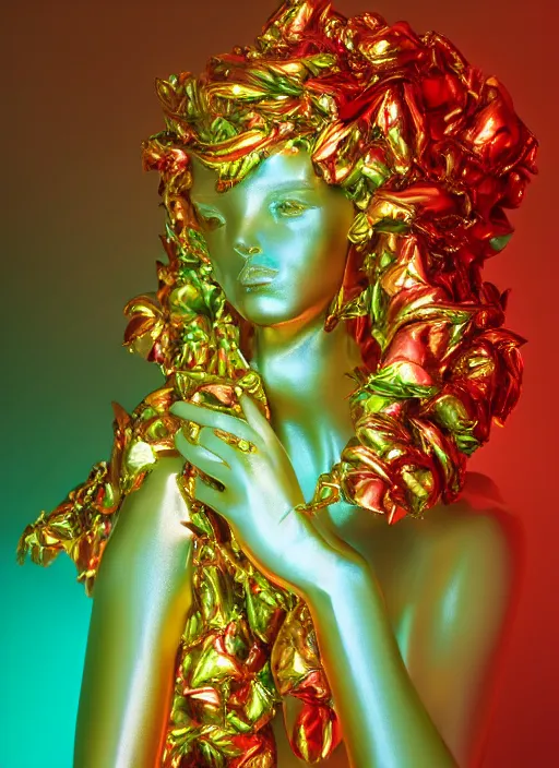 photo of baroque and bladerunner delicate neon ruby | Stable Diffusion ...