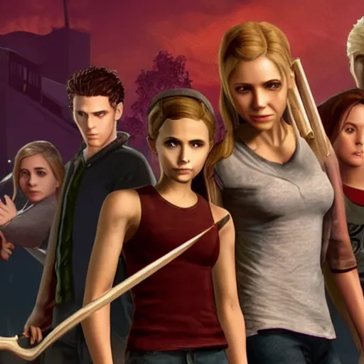 high quality screenshot of upcoming Buffy the Vampire | Stable Diffusion