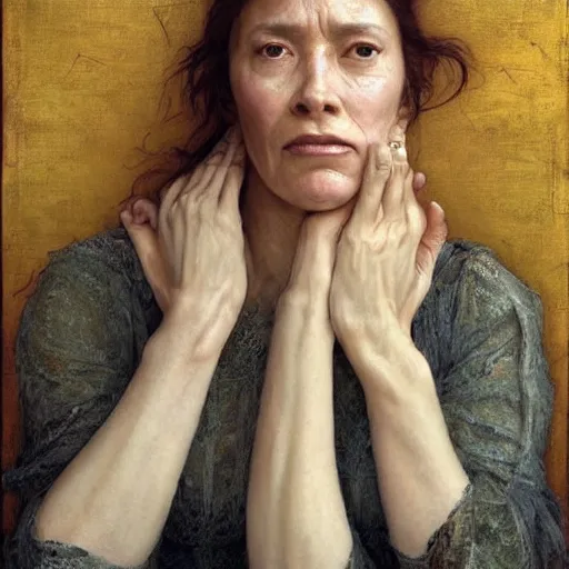 epic masterpiece full body portrait a woman in her 40s | Stable ...