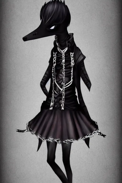 Goth goose in Hot Topic clothes in the style of | Stable Diffusion ...