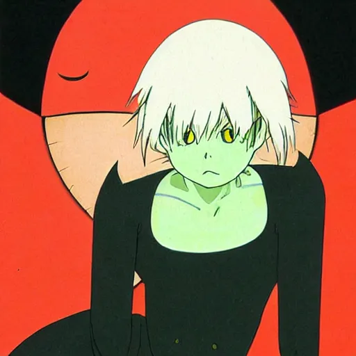 black cat with green eyes by hayao miyazaki | Stable Diffusion | OpenArt