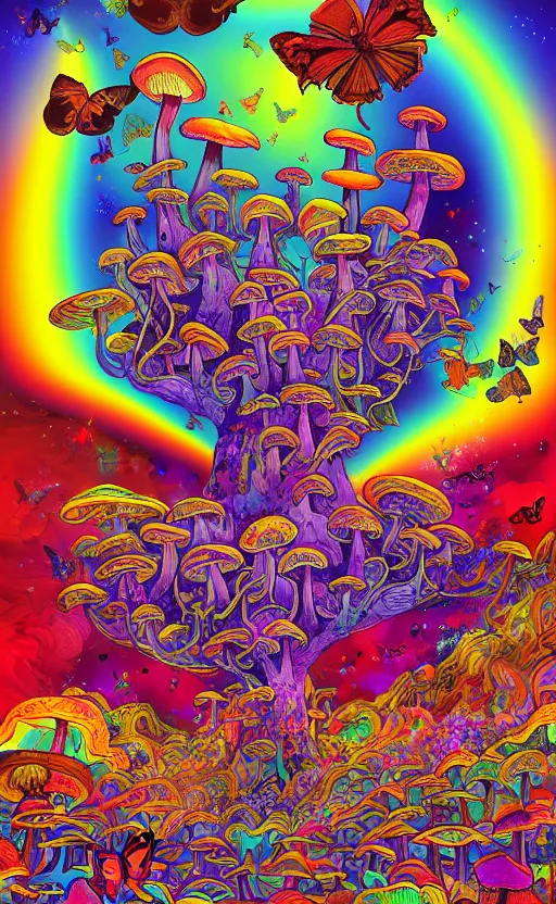 Psychedelic Sky Vector