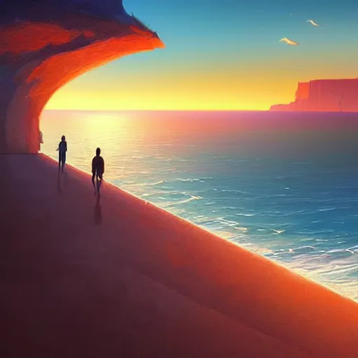 epic professional digital art of a lonely street on a | Stable ...