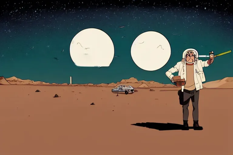 a study of a cell shaded cartoon of a beige man | Stable Diffusion ...