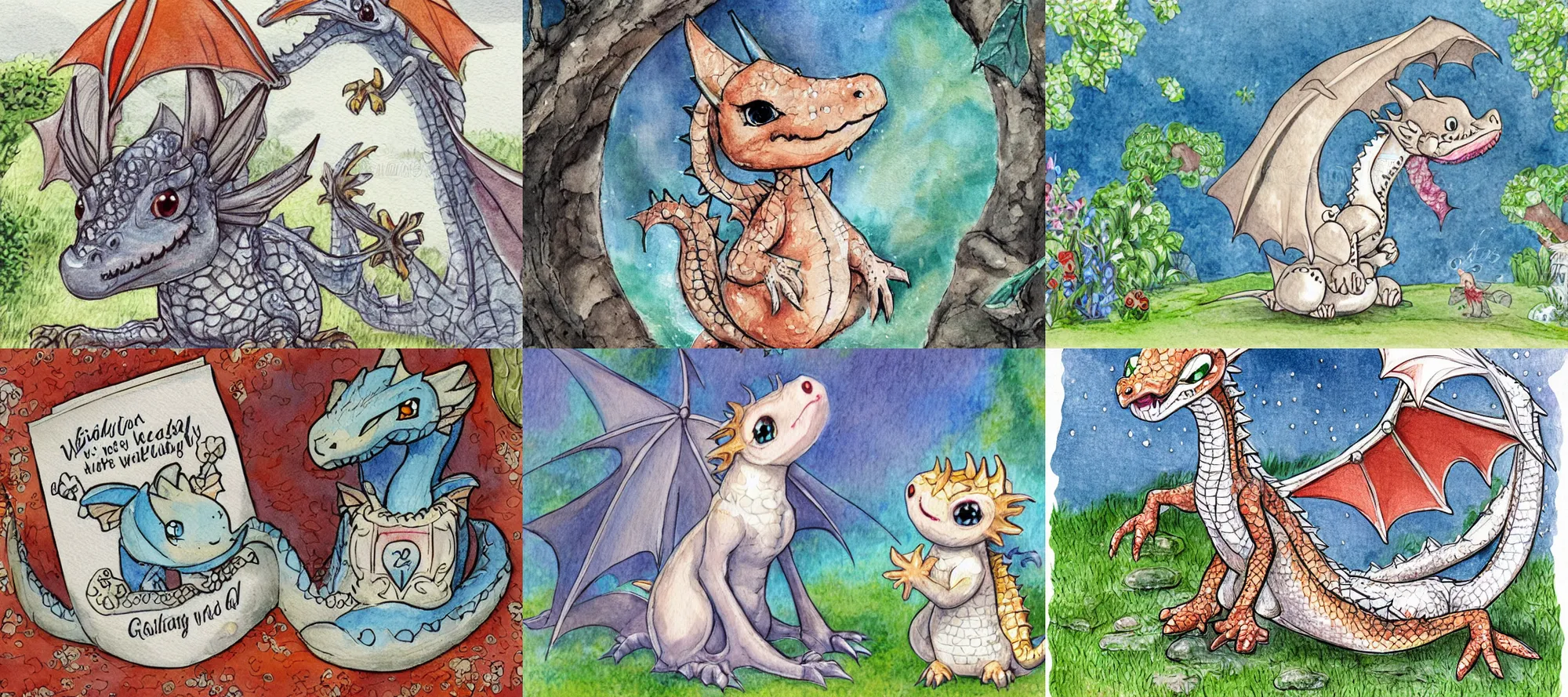 very cute friendly small baby dragon with a diamond | Stable Diffusion ...