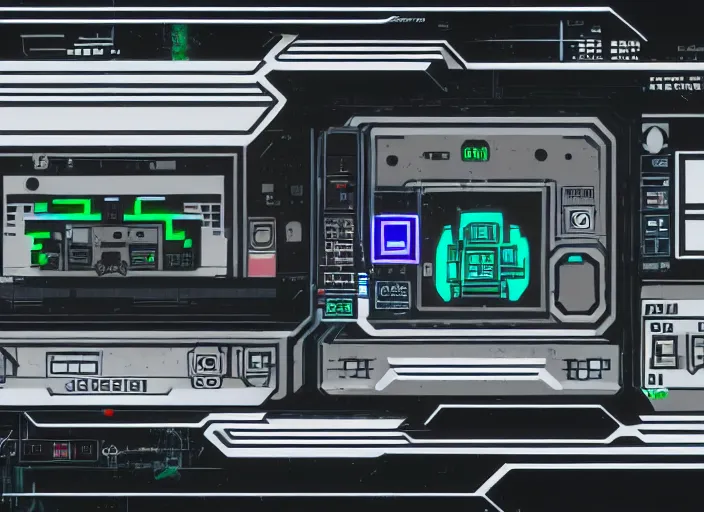 simple cyberpunk graphics user interface ( gui ) | Stable Diffusion ...