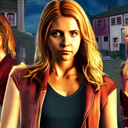 high quality screenshot of upcoming Buffy the Vampire | Stable Diffusion
