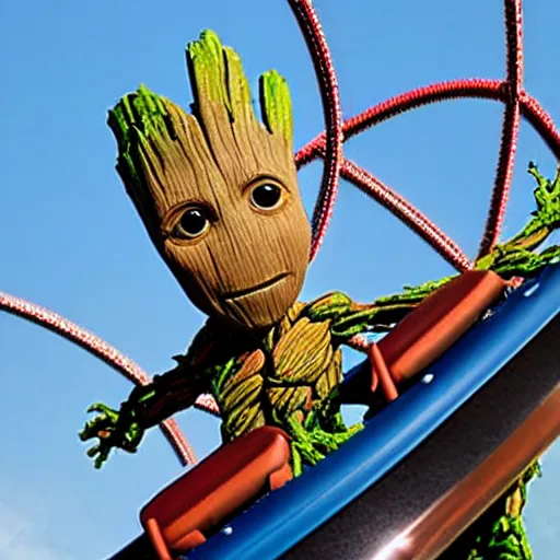 groot riding a roller coaster | Stable Diffusion | OpenArt