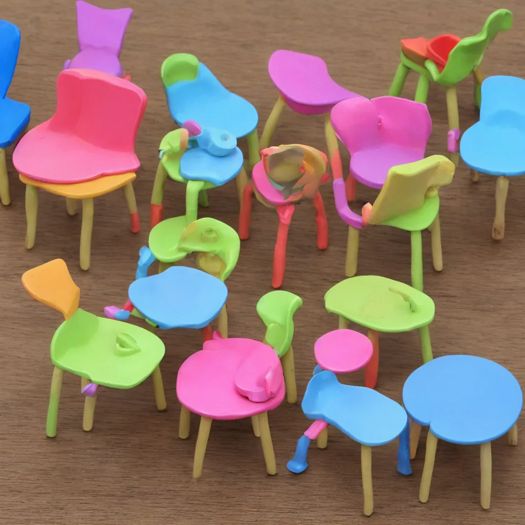 tiny toy chairs | Stable Diffusion | OpenArt
