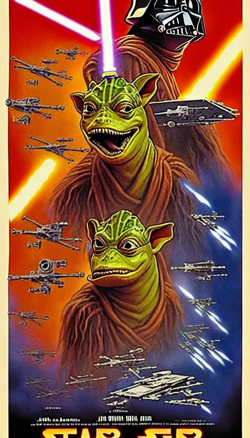 movie poster for the new star wars movie jarjar in | Stable Diffusion ...