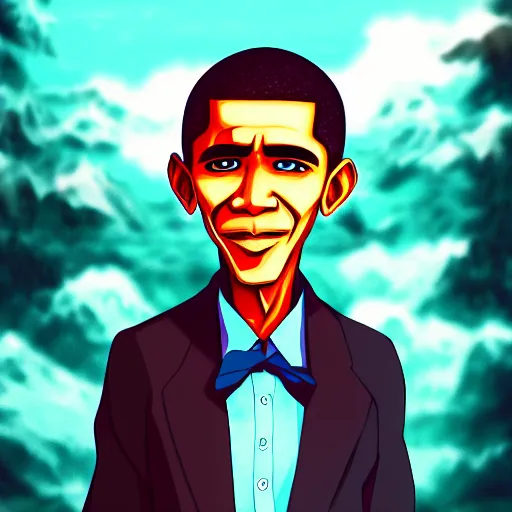 anime style obama, 4 k, hyper realistic, dslr, | Stable Diffusion | OpenArt