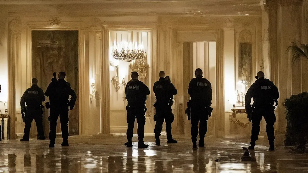 The FBI raiding Mar-a-Lago | Stable Diffusion