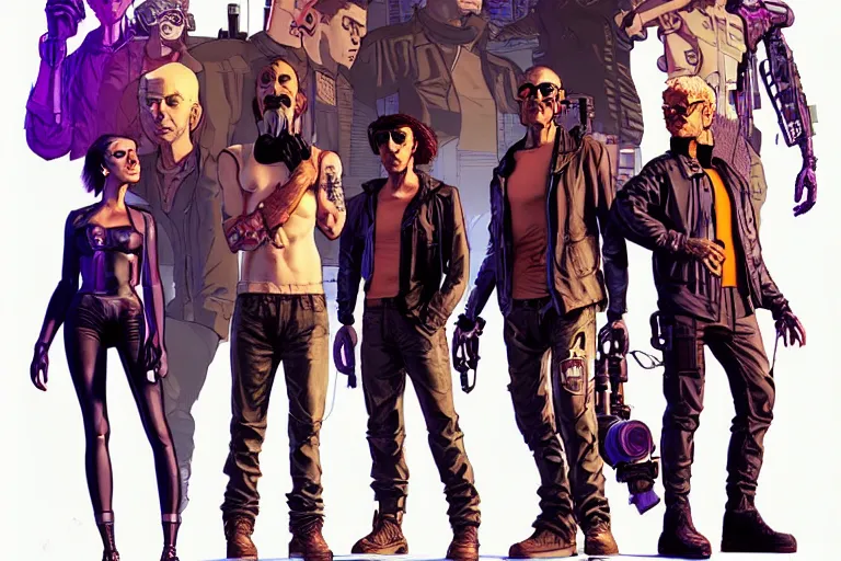 cyberpunk heist crew. portrait by stonehouse and | Stable Diffusion ...