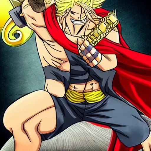 thor in the style of one piece anime | Stable Diffusion | OpenArt