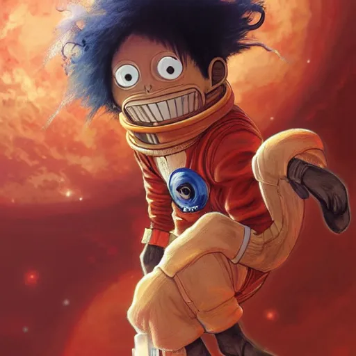 a monkey in a astronaut suit and luffy, intricate, | Stable Diffusion ...