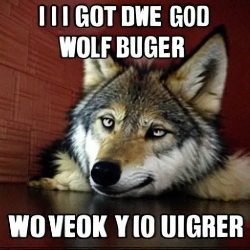 I got a favorite burger, but once I got a wolf job | Stable Diffusion ...