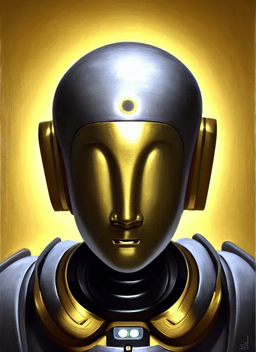 portrait of zenyatta ( from overwatch ) the robot zen | Stable ...