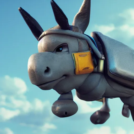 flying donkey octane render 8 k uhd trending on | Stable Diffusion ...