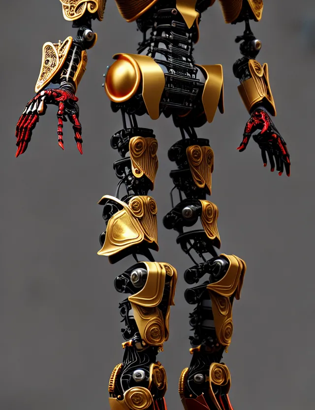 complex 3 d render of a beautiful porcelain robot - | Stable Diffusion ...