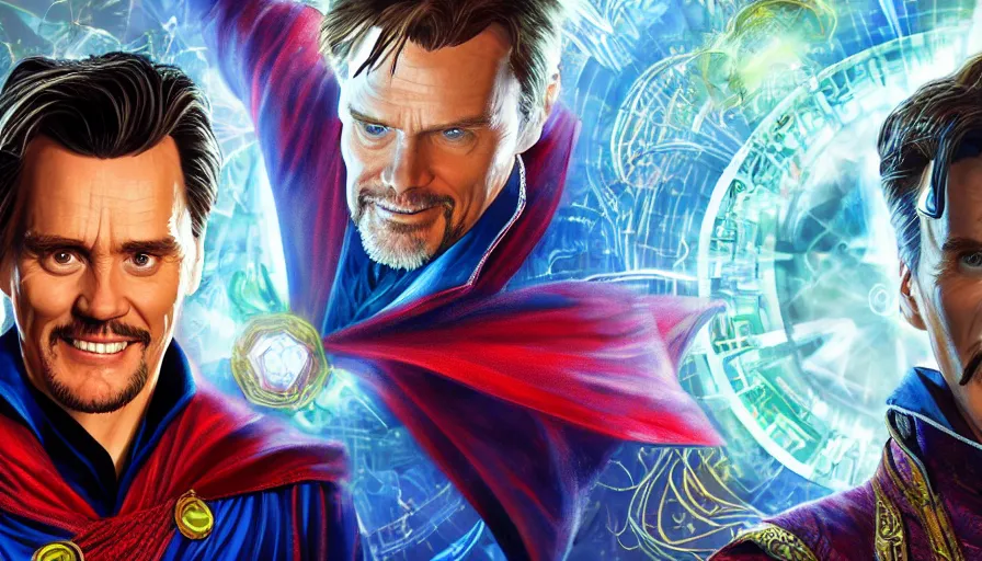 Jim Carrey is Doctor Strange, hyperdetailed, | Stable Diffusion | OpenArt
