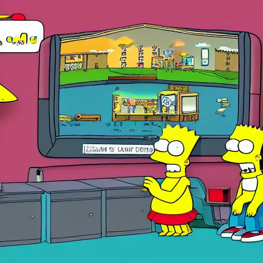 Squid Game (2021) episode featuring The Simpsons | Stable Diffusion ...