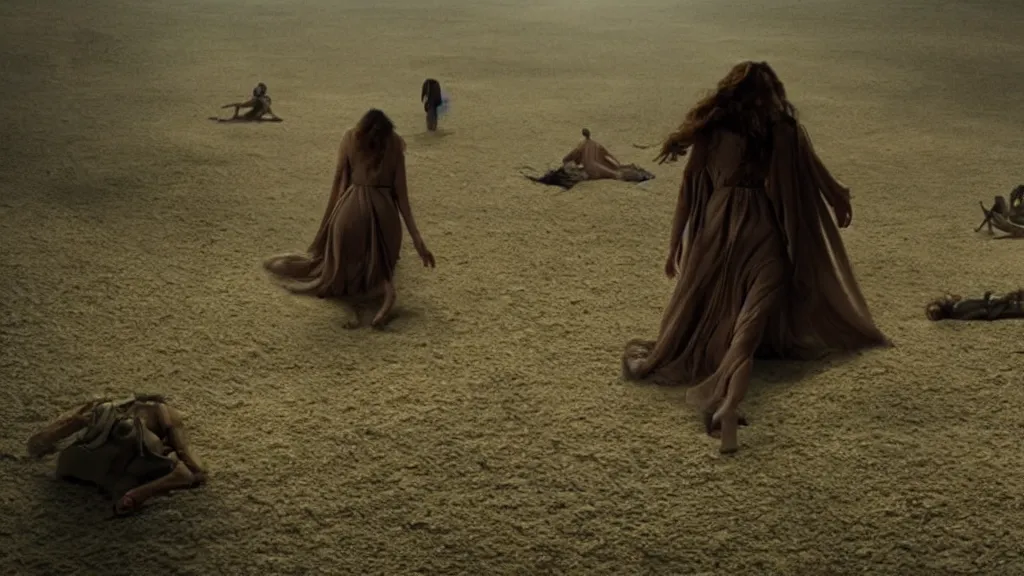 polycoria, film still from the movie directed by Denis | Stable Diffusion