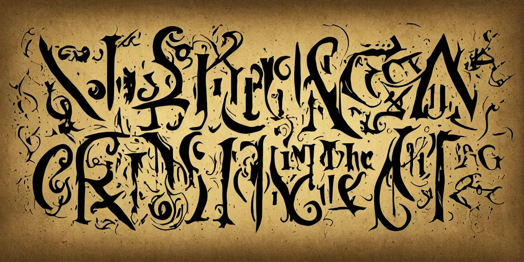 accurate vector font serif gothic horror themed,'a b c | Stable Diffusion