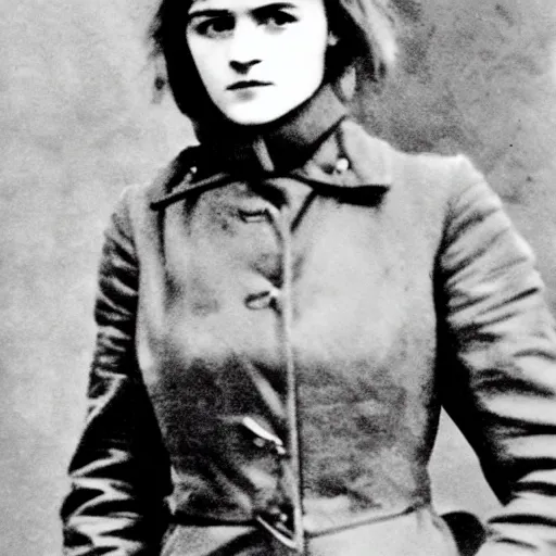 photograph of soviet chekist comrade emma watson, | Stable Diffusion ...