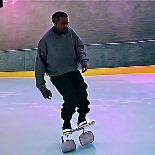 Kanye West skating video captured on a cell phone | Stable Diffusion ...