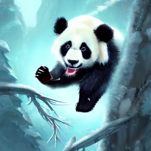 Ice Panda, trending on artstation, ultra detailed, 8k, | Stable ...