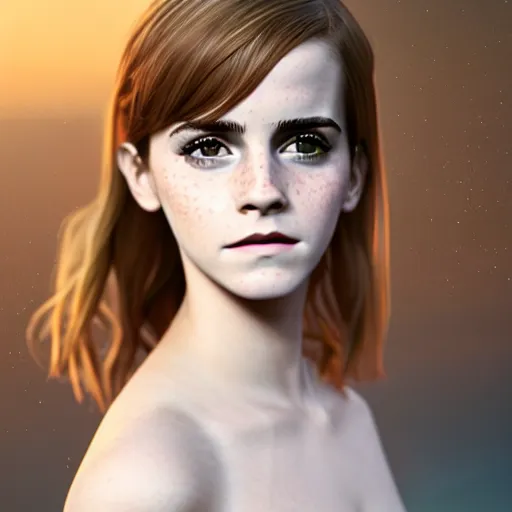 emma watson as a render of a very beautiful 3d anime | Stable Diffusion