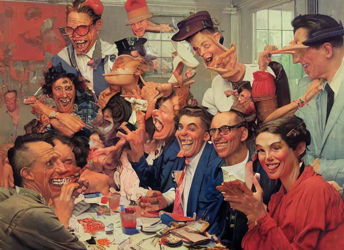 beautiful detailed photorealistic painting of a group | Stable ...