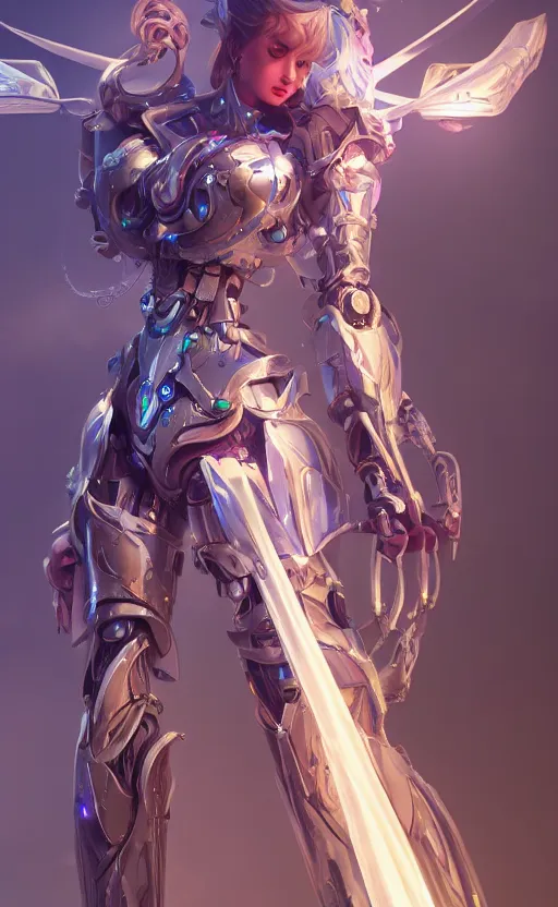 Alluring Elf Princess knight, Futuristic Cyborg | Stable Diffusion ...