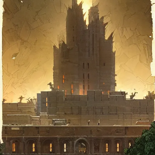 Architectural detailed, citadel, dark realistic | Stable Diffusion ...