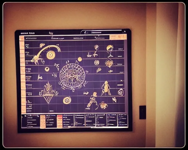 astrology chart. starbucks. omg i did a thing. | Stable Diffusion