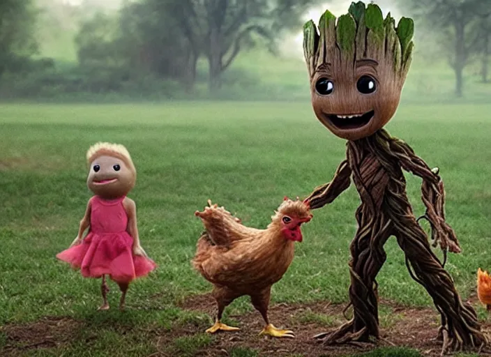 film still of young groot having a dance party with a | Stable ...