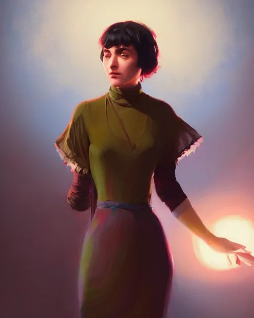 Amelie Poulain painted by Raphael volumetric lighting, | Stable ...