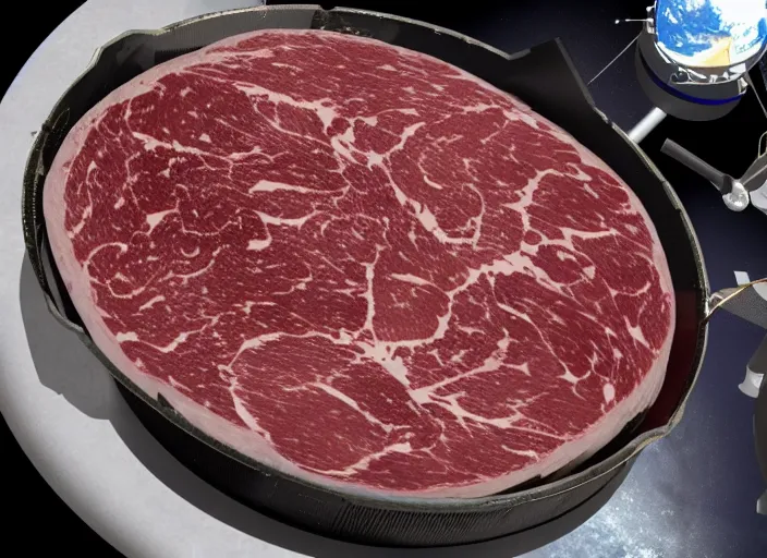 NASA's Culinary rover probes the surface of the meat | Stable Diffusion ...